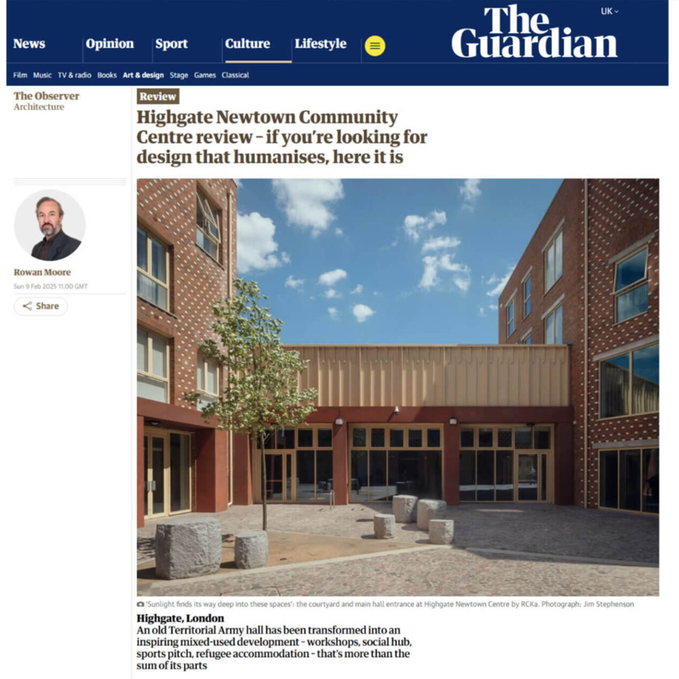 The Highgate Newtown Community Centre- The Guardian News Feature ...